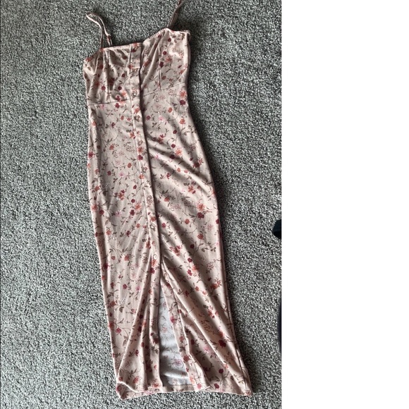 Dresses | Floral Front Slit Dress | Poshmark